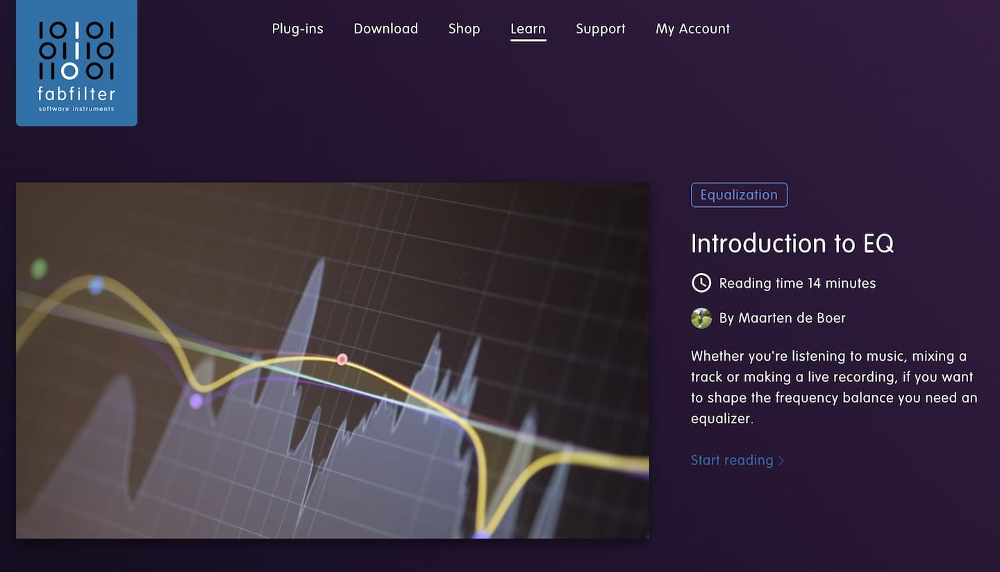 FabFilter launches Learn program | musicmanta